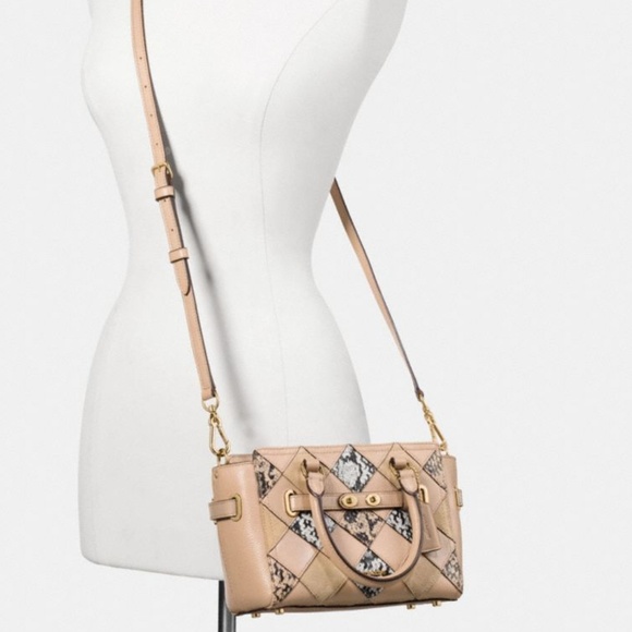 Coach | Bags | Coach Mini Blake Snake Embossed Patchwork Bag | Poshmark